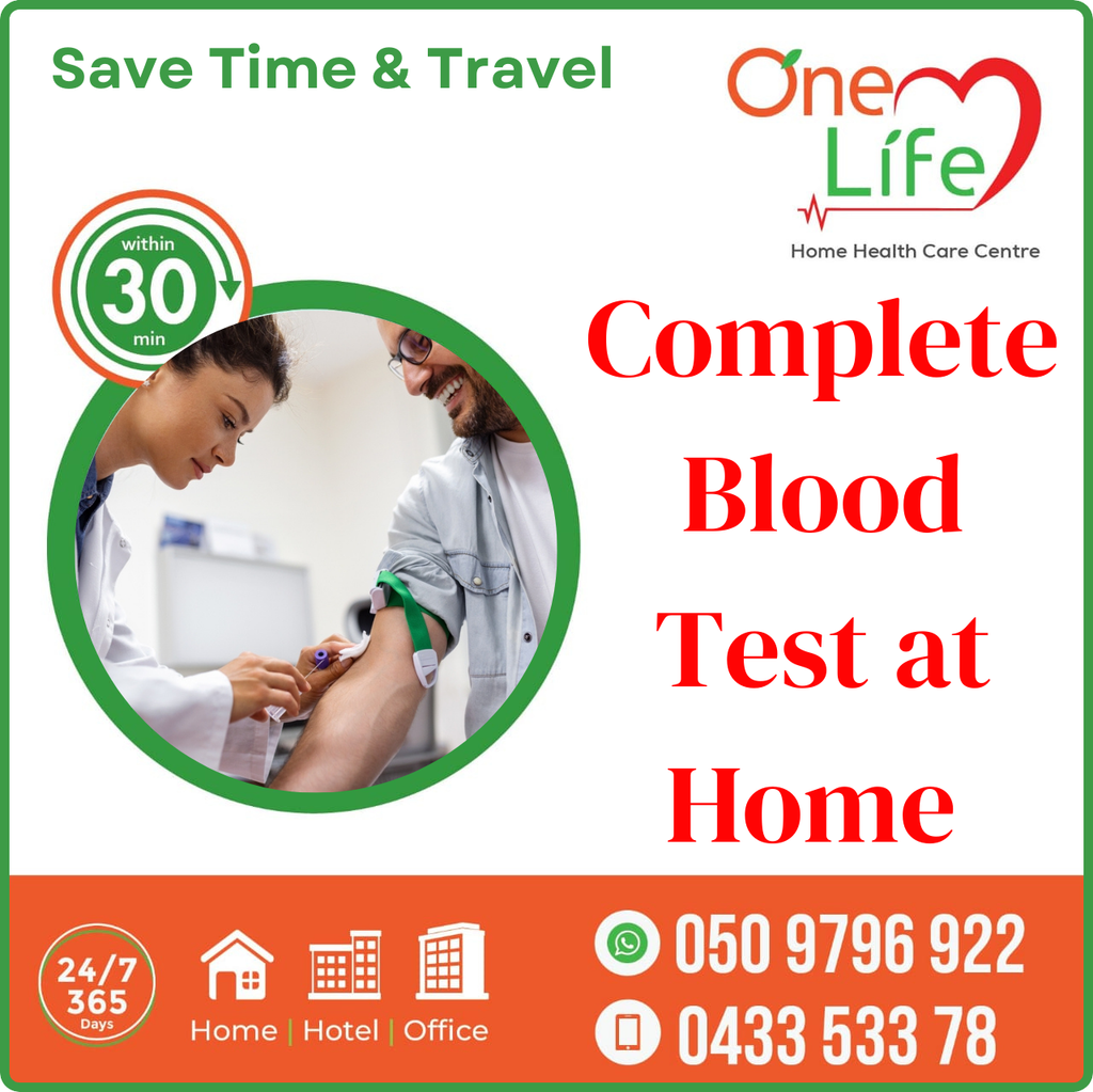 Lab Test At Home.Blood Test Near Me in Dubai UAE-24x7 – OneLife